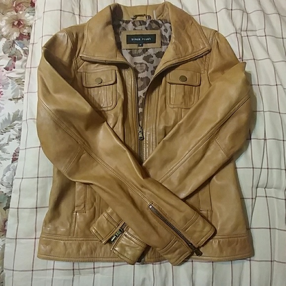 Black Rivet | Jackets & Coats | Authentic Leather Jacket | Poshmark